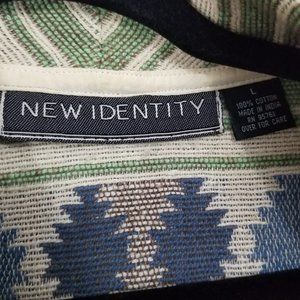 New Identity | Jackets & Coats | New Identity Jacket Vtg Aztec Design L ...